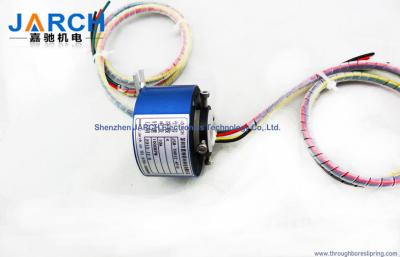 China funcionamiento estable de 12.7m m a través del anillo colectando agujereado, conector rotatorio de 500RPM 12A en venta