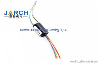 中国 フランジ/回転式電気インターフェイスのない標準的な小型 18 の回路のミニチュア スリップ リング 販売のため