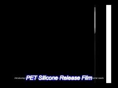75 μm Film autoadesivo in PET con rivestimento in silicone, rilascio di pellicola in plastica PET trasparente