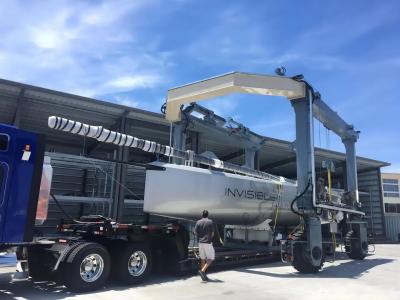 China Fast Speed 2M/S Boat Gantry Crane 37KW Motor Boat Handling Equipment for sale