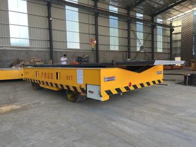 China 1-50T Load Capacity Electric Transfer Trolley With Air / Electric Brake for sale