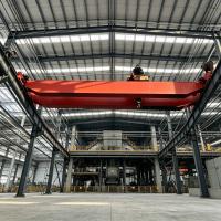 China Double Girder Overhead Crane High Rigidity Stable Hoisting Machine for Heavy Load Material Lifting for sale