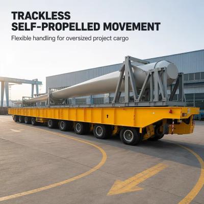 China 1. Ultra load dual power anti wear SPMT Self-propelled Modular Transporter for construction module transport heavy stack handling for sale