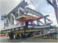 China Flexible combined modular design Self-propelled Modular Transporter for engineering oversized cargo moving for sale