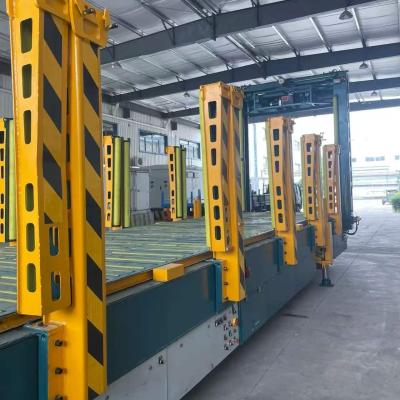 China 30Ton Automatic Container Push Loading Machine, Solid Rubber Tire Chassis, CE ISO Certified for Logistics Yard Heavy Cargo Container Stuffing for sale