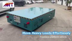 Battery Powered Trackless Electric Transfer Cart | Flexible Material Handling for Factory Workshops