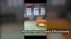 Trackless Lifting Transfer Cart Electric Hydraulic Lifting Platform Trolley For Factory Workshop Mat