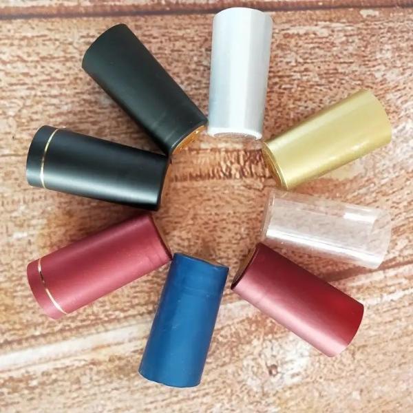 Quality Customized PVC Necking Tape Glass Bottle Shrink Cap for Beverage Packaging for sale