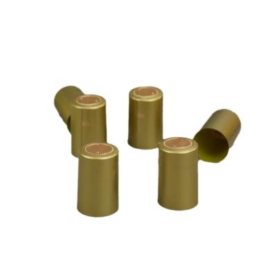 China Customized PVC Necking Tape Glass Bottle Shrink Cap for Beverage Packaging Solutions for sale