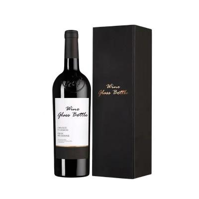 China Recyclable Magnetic Closure Wine Glass Bottle Packaging Box for Customization Options for sale