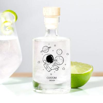 China OEM/ODM Acceptable Glass Bottle for Spirits 500ml 750ml Rum Vodka Whiskey Gin Bottle for sale