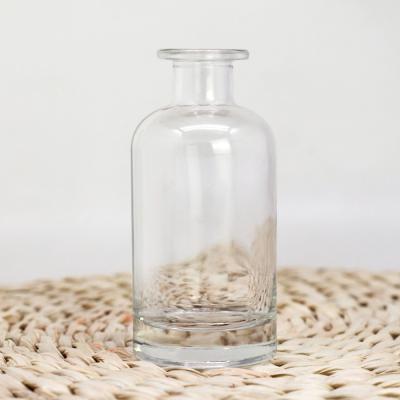 China Glass Body Material Transparent Liquor Spirit Bottle with Cork Custom 500ml 750ml Bottles for sale