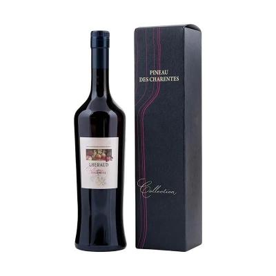 China Other Gift Craft Storage Leather Wine Box And Handles Single Bottle Reusable Gift Box Crocodile Grain Pu Leather Double Bottle 750ml Red Wine Box for sale