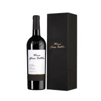 China Customized Shape Engraved Double Red Wine Packing Box Leather Pu For Craft for sale