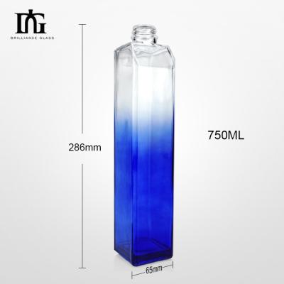 China 500ml 700ml 750ml Glass Bottle for Whisky Rum Gin Tequila Brandy Spirits Nordic Style for sale