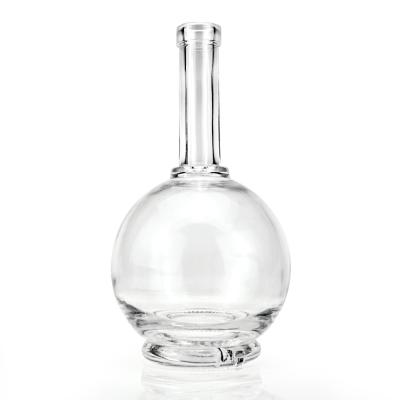 Custom Big Belly Round Shape 50cl Wine Glass Bottle 500ml for Liquors and Beverages