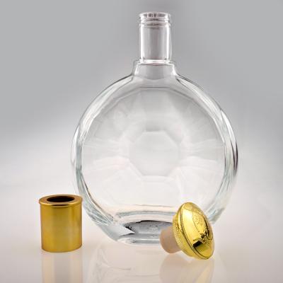 Cina 500 ml 700 ml 750 ml bottiglie di vetro per la manipolazione della superficie del ghiaccio Gin Vodka Whiskey Liquor Spirit in vendita
