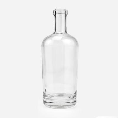 Cina Logo personalizzato 300ml 500ml 700ml 750ml bottiglia di vetro per vodka whisky liquore brandy in vendita
