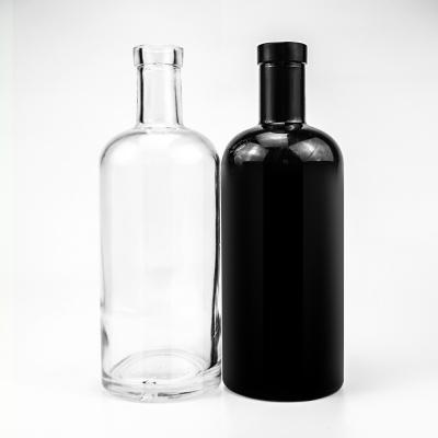 China Ronde lege glazen fles voor wodka en whisky 700 ml capaciteit Te koop