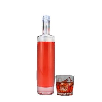China Duidelijk Matte Zwart Glas Fles 700 ml 750 ml voor Nordic Gin Whiskey Vodka Spirit Te koop