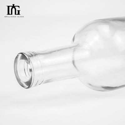 Cina Bicchiere di vetro Bottiglia vuota 700ml per liquori Collare Materiale vetro da cinese in vendita