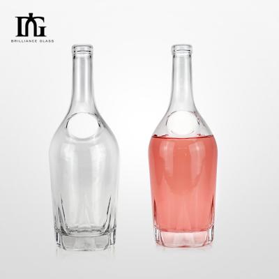 Cina Bottiglia in vetro da 1000 ml a 1500 ml per vodka, whisky, caffè e sughero in vendita