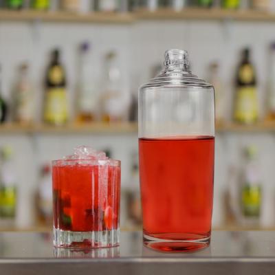 China OEM/ODM Acceptable Nordic Luxury 500ml 700ml 750ml Flint Glass Bottle for Vodka Whiskey for sale