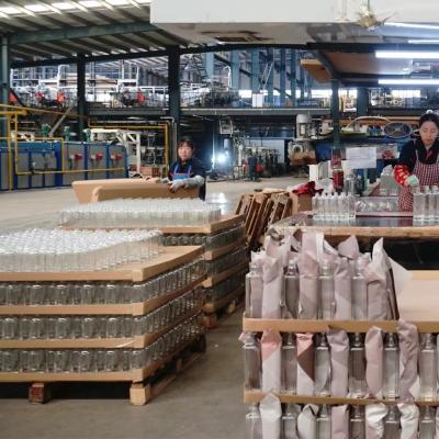 中国 グラスカラー 500ml 700ml 750ml ウイスキー ブランデー 空のボトル コルクとスクリューキャップ 販売のため