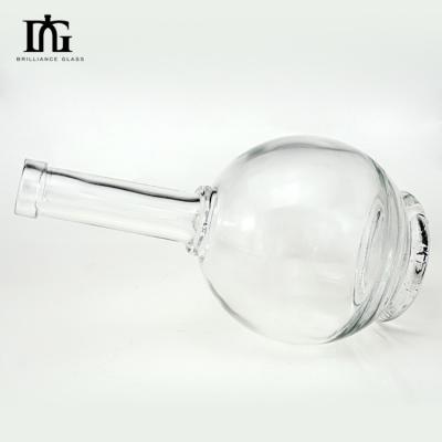 Cina Materiale di vetro Custom Clear Luxury Liquor Box Bottiglia 750 ml 500 ml per vino spiritoso in vendita