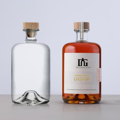 China Impressão em tela Custom Logotipo em relevo Álcool Liquor Garrafa de vidro para vinho 750mL à venda