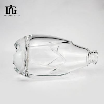 Cina Vodaca vuota Tequila Rum Liquore Mini bottiglie di vino per liquori Materiale di base Vetro in vendita