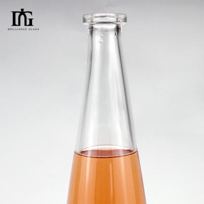 Cina Disegno personalizzato Stampa a schermo Bottiglia di vetro per vodka e whisky 500ml 700ml 750ml Capacità in vendita