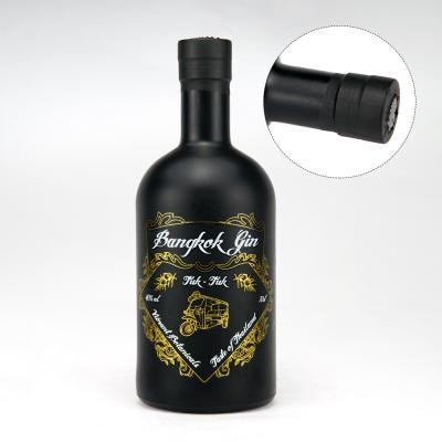 Cina Bottiglia in vetro di vodka bordeaux personalizzata da 500 ml con manipolazione della superficie di verniciatura in vendita