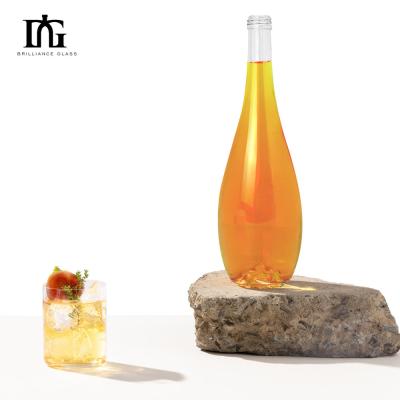 中国 グラスカラー 750ml 空包装 ワインボトル オーダーメイド ウォッカ ジュース ウィスキー ビール 販売のため