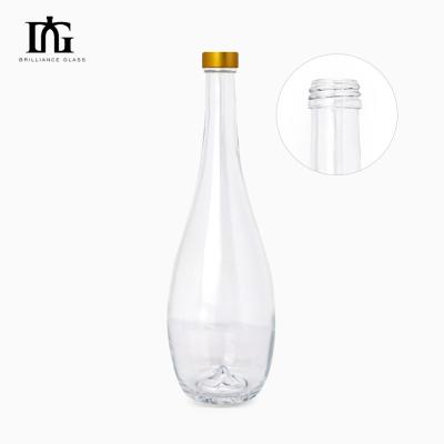 中国 グラスカラー 750ml 空包装 ワインボトル オーダーメイド ウォッカ ジュース ウィスキー ビール 販売のため