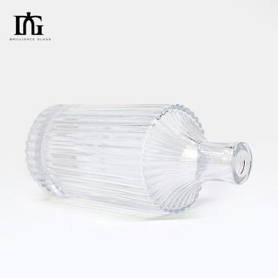 China 500 ml helder glas Vodka Liquor Gin Rum Tequila Spirits Flessen met transparant ontwerp Te koop
