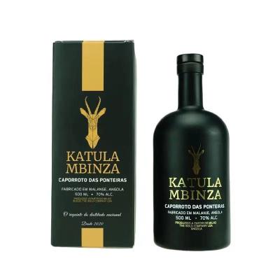 中国 グラスカラー カスタム 700ml マットブラック丸 750ml ウォッカ用酒瓶 販売のため