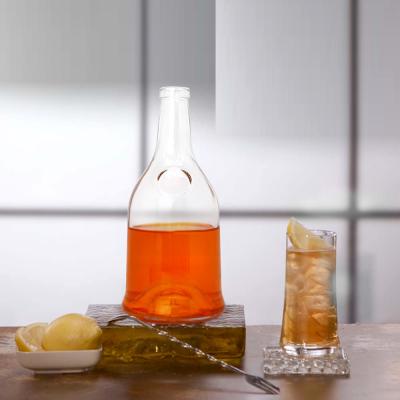 Cina Materiale del colletto di vetro 700 ml Bottiglia di vetro verde scuro vuota con sigillo a corteccia in vendita
