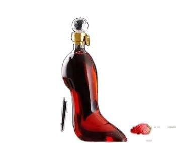 Cina Forma unica 500 ml 750 ml Scarpe a tacco alto Alcol Whiskey Vino rosso Vodka Bottiglia di vetro in vendita