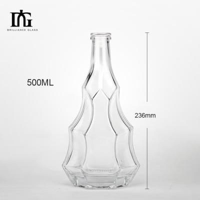 China Glasflessen op maat voor drankjes 500 ml 700 ml 750 ml Vervaardiging Te koop