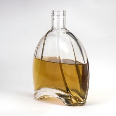 Cina Bottiglia di vetro con coperchio di sughero sigillato per la vodka Tequila Gin per il caffè Materiale di base del vino in vendita