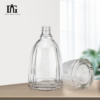 China 100 ml 200 ml 375 ml 500 ml 750 ml 1000 ml Borrachas redondas de vidro de cristal de vodka gravadas com rolha de rolha à venda