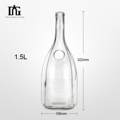 Cina 700 ml 750 ml 1000 ml bottiglia di liquore di vetro per vodka tequila gin sigillato tappo di sughero incluso in vendita