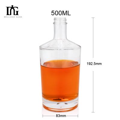 Cina 700 ml 750 ml Collare di vetro CORK Tipo di sigillamento Vino Rum Gin Vodka Brandy Bottiglia Direttamente in vendita