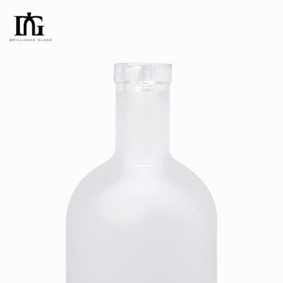 Cina Bottiglia di vetro per brandy whisky gin vodka 700ml/70cl/750ml/75cl e sughero in vendita