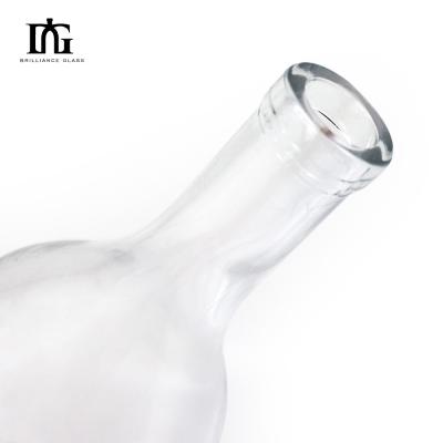 中国 透明ガラスジュースボトル 750ml 700ml 酒類飲料ベース素材 オーダーメイドデザイン 販売のため