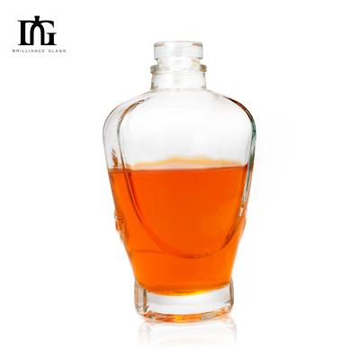 China Andere dranken 50 cl lege vodka Whisky glasfles met kurk deksels en mat oppervlak Te koop