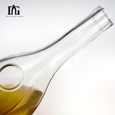 Cina OEM/ODM accettabile bottiglia di ghiaccio personalizzata da 1500 ml per vino bottiglia di vetro vuota in vendita