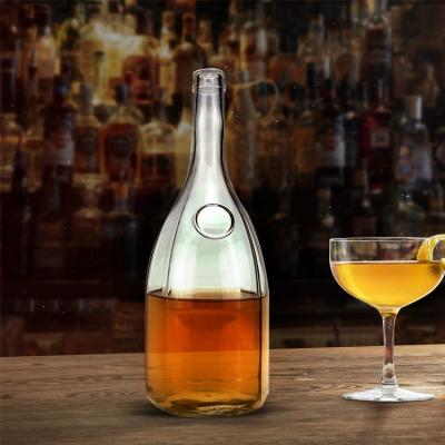 Cina OEM/ODM accettabile bottiglia di ghiaccio personalizzata da 1500 ml per vino bottiglia di vetro vuota in vendita
