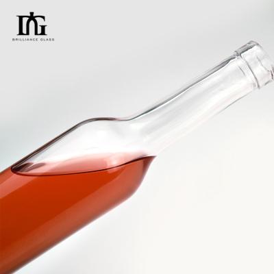 Cina Bottiglia di vino di vetro rotondo per la personalizzazione del rum Vodka Whiskey Gin Accettabile OEM/ODM in vendita